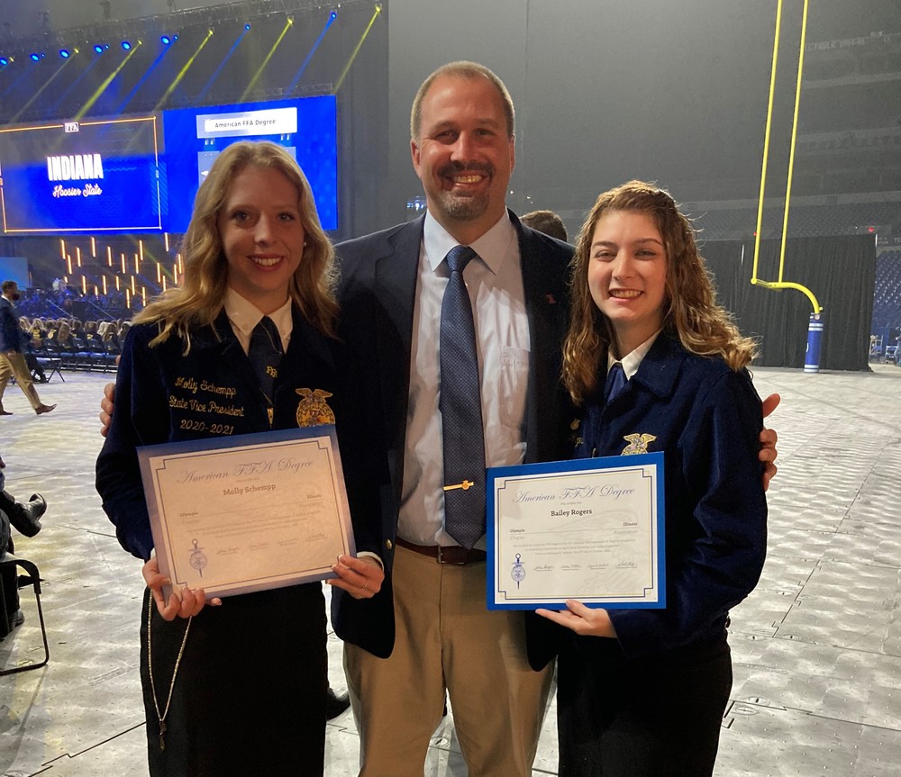 Olympia FFA Members Awarded American FFA Degree | Olympia High School